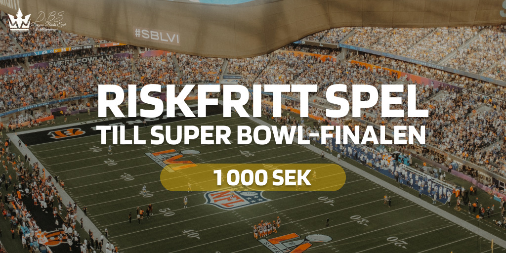 Super Bowl » Riskfritt spel värt 1000 SEK | Dagensbastaspel.se